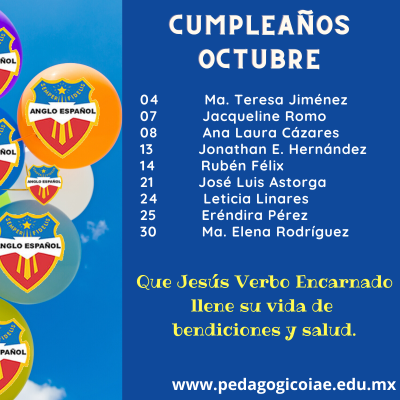 Felicitamos al personal que cumple años en octubre – IAE