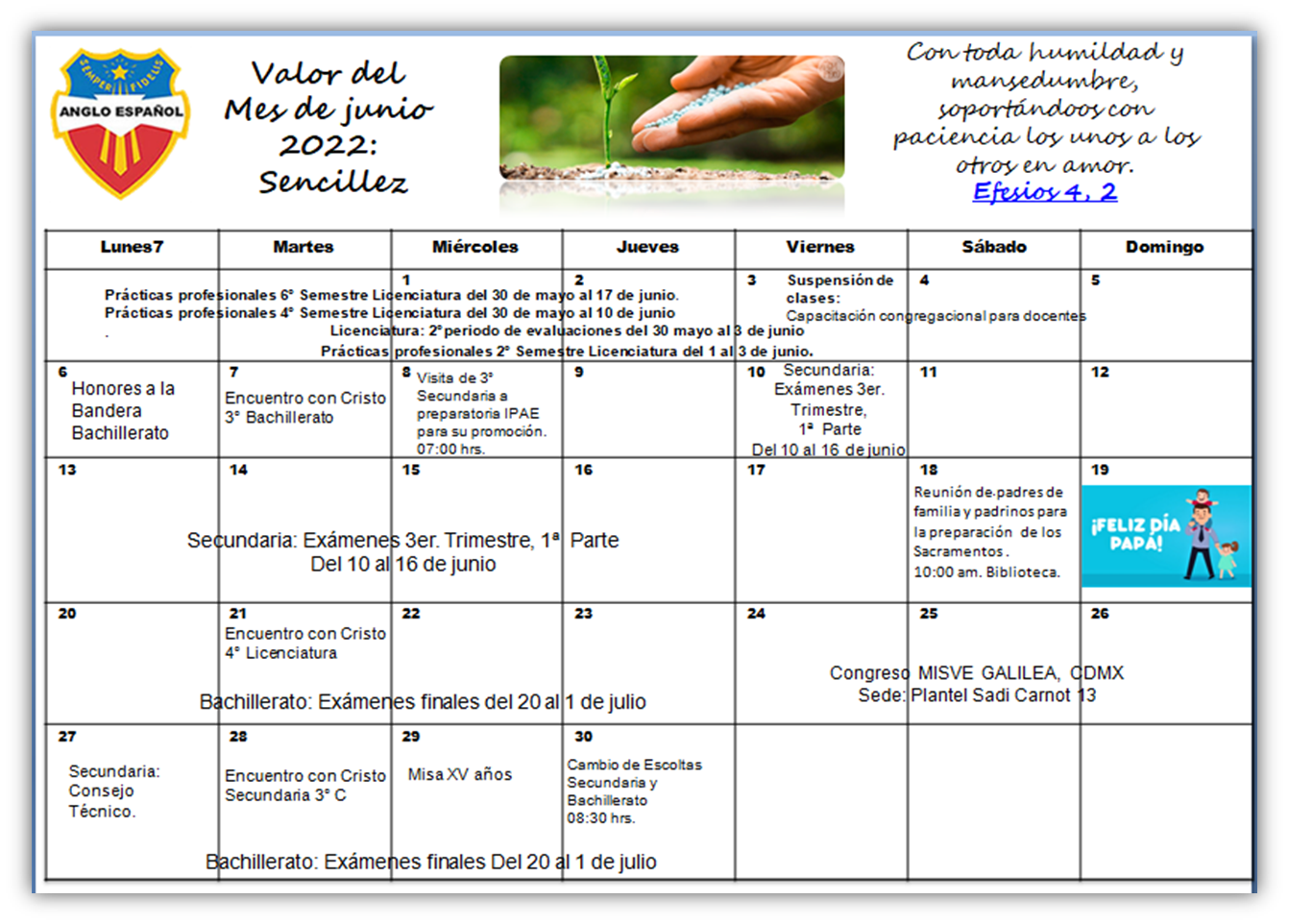 Calendario de Junio, conoce nuestras actividades – IAE