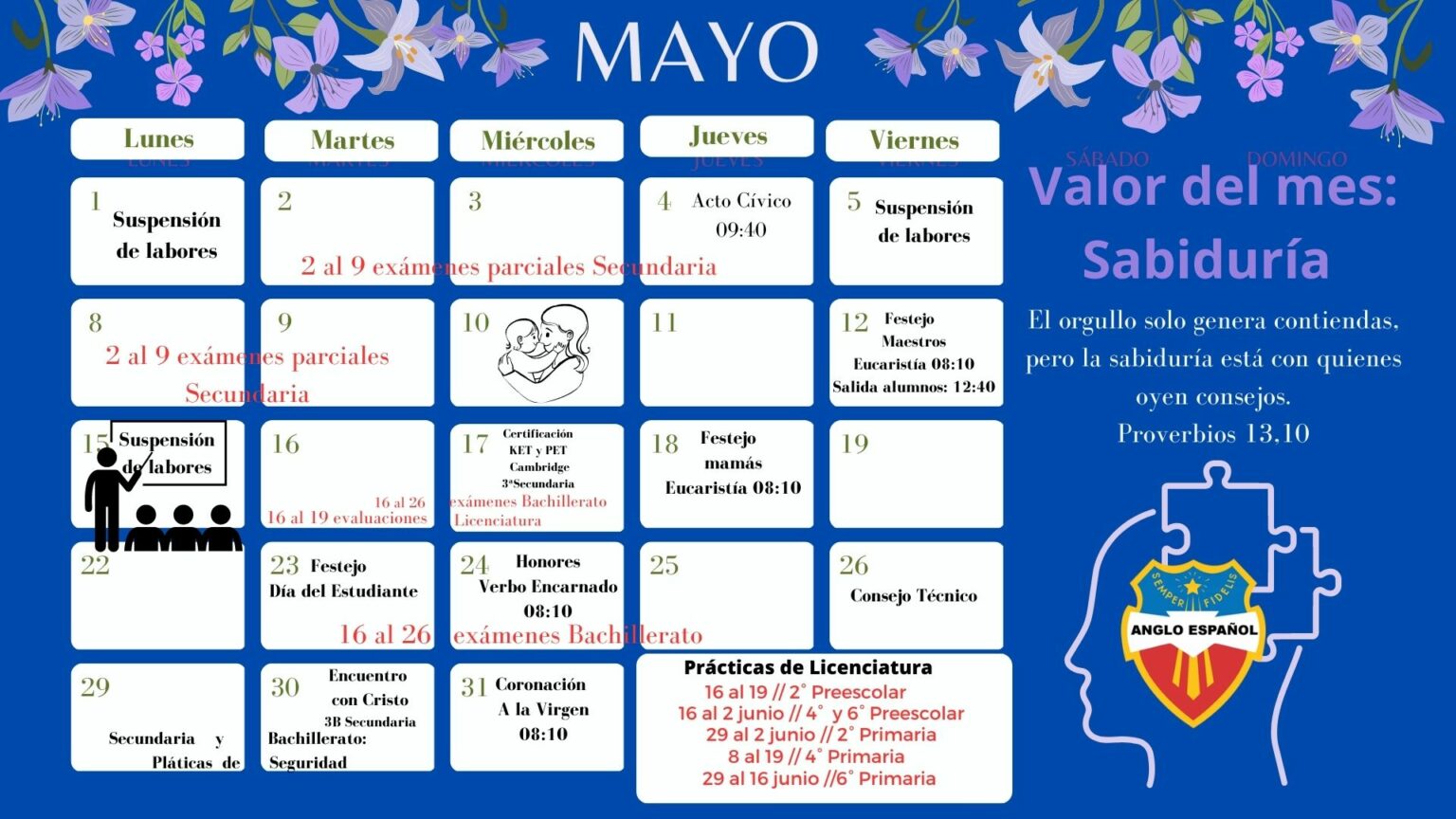 Conoce nuestas actividades del mes de mayo – IAE
